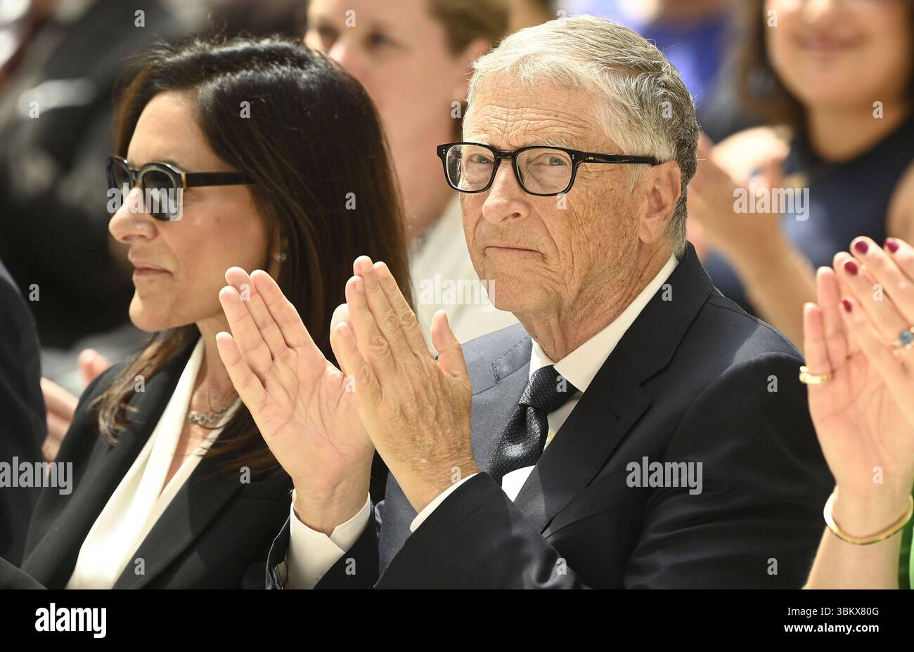 Paula Hurd und Bill Gates bei der Verleihung vom Rathenau Preis am 23. ...