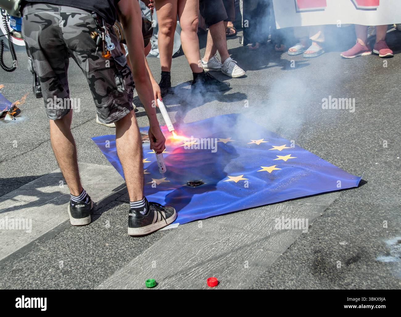 Thousands of people took to the streets in Rome in the procession ...