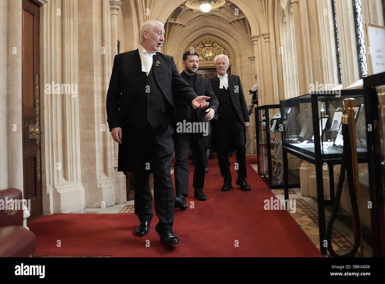 (left to right) Speaker of the House of Commons Sir Lindsay Hoyle ...