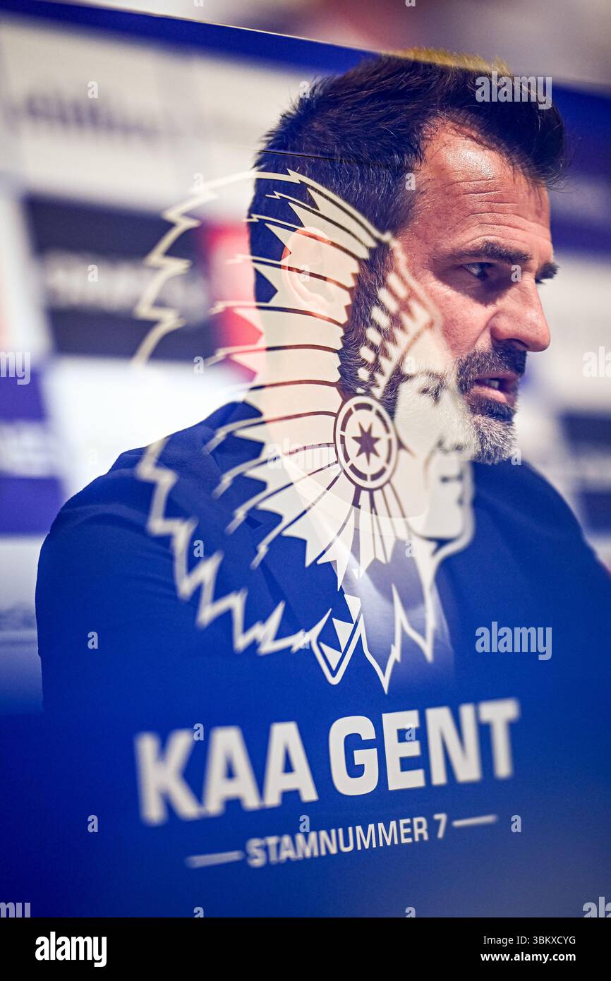 Gent's new head coach Ivan Leko pictured during a press conference of ...