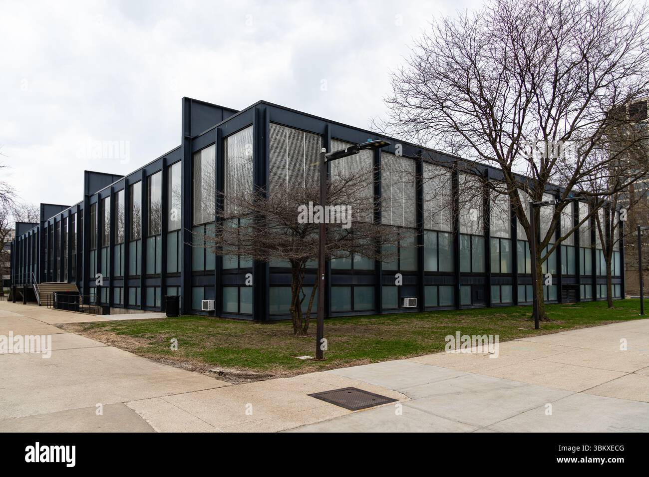 Chicago, USA - April 13, 2025: A view of the exterior of Crown Hall at ...