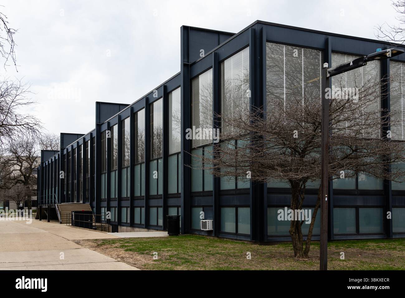 Chicago, USA - April 13, 2025: A view of the exterior of Crown Hall at ...