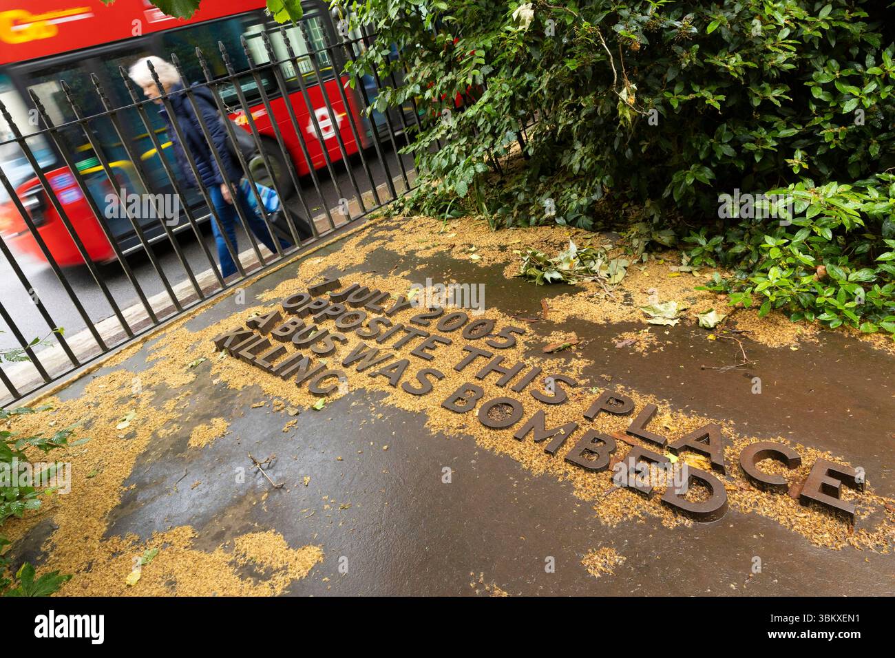 The memorial to victims of the 7 July 2005 London Bombings is seen in ...