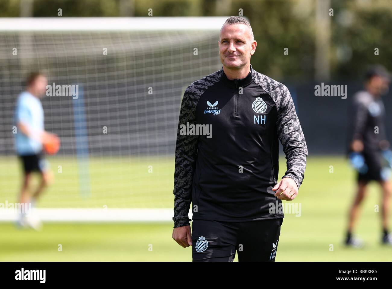 Club's head coach Nicky Hayen pictured during a training session of ...
