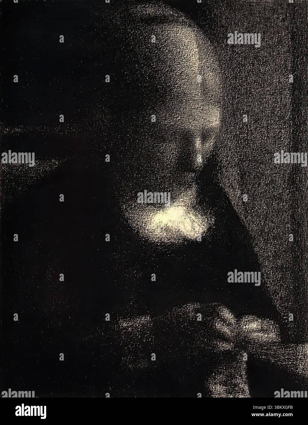 Georges Seurat painting - The Artist's Mother Stock Photo - Alamy