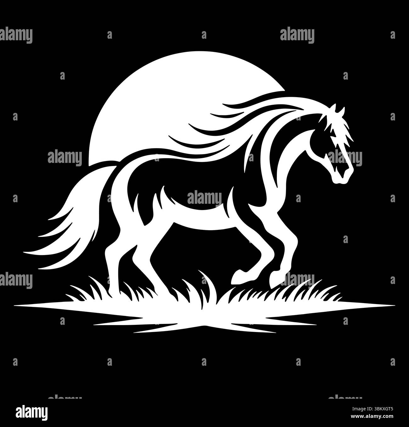 Horse logo for dynamic branding Stock Vector Image & Art - Alamy