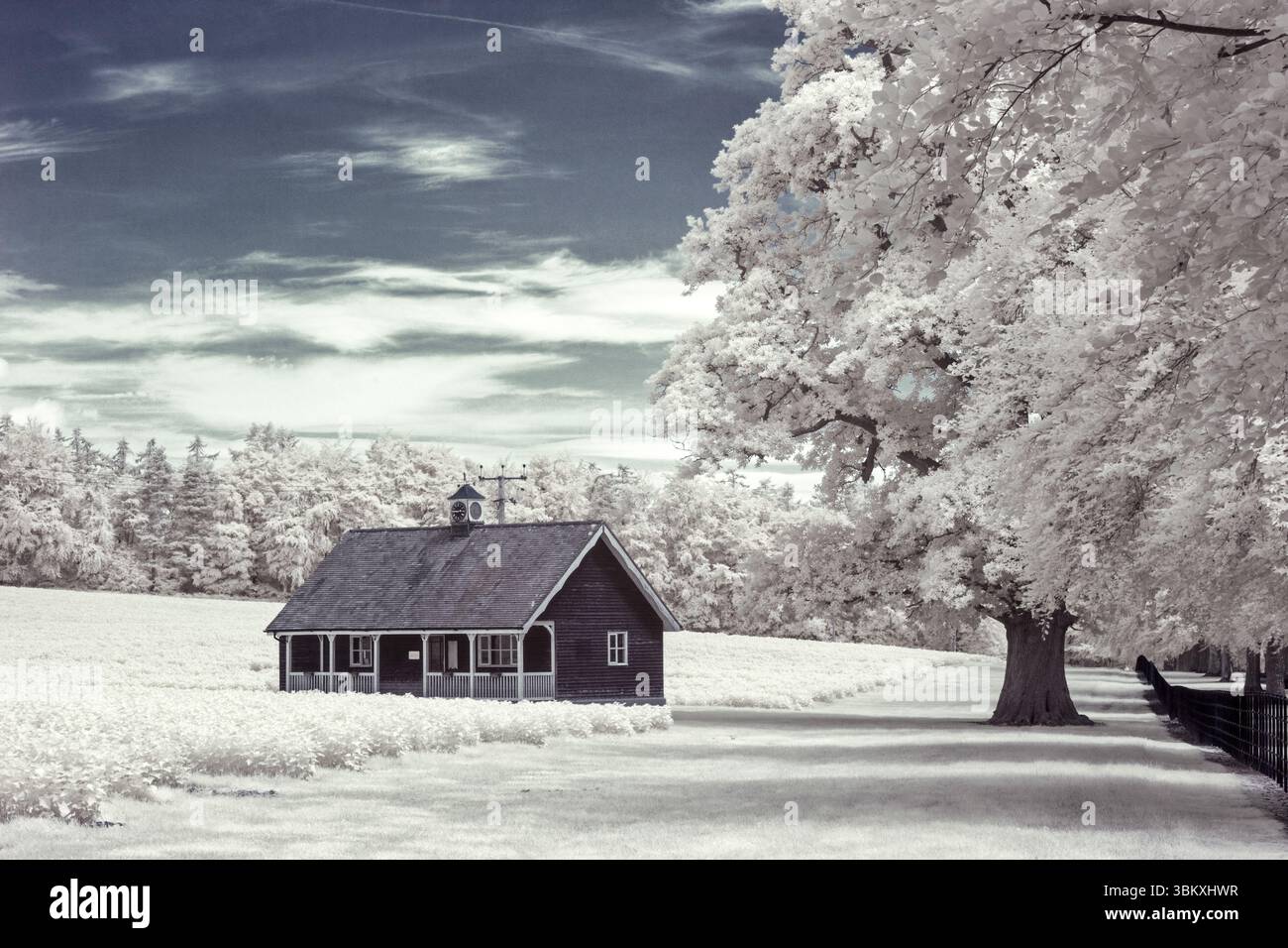 The Cricket Pavillion, A Quintessential English Scene in Infrared ...