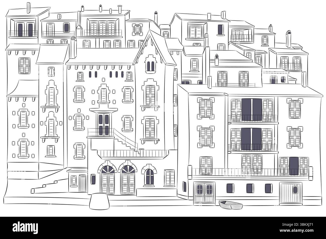 Buildings windows Cut Out Stock Images & Pictures - Alamy