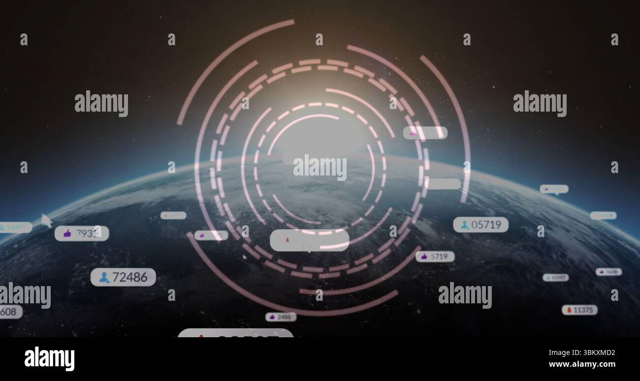 Displaying data overlay floating hi-res stock photography and images - Alamy