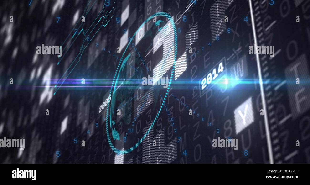 Holographic interface floating in data stream, with glowing points ...