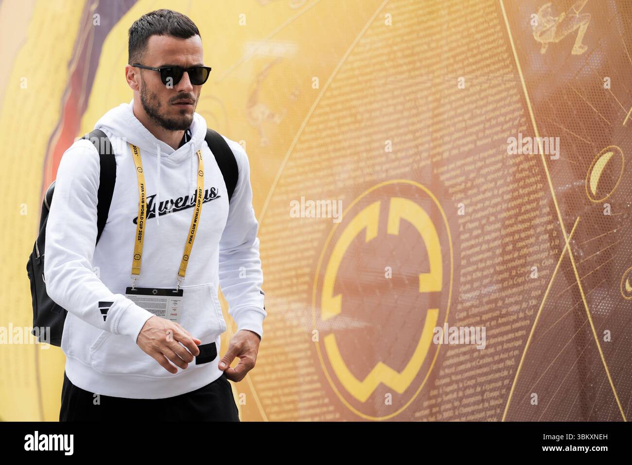 Filip Kostic of Juventus FC arrives at the Lincoln Financial Field ...