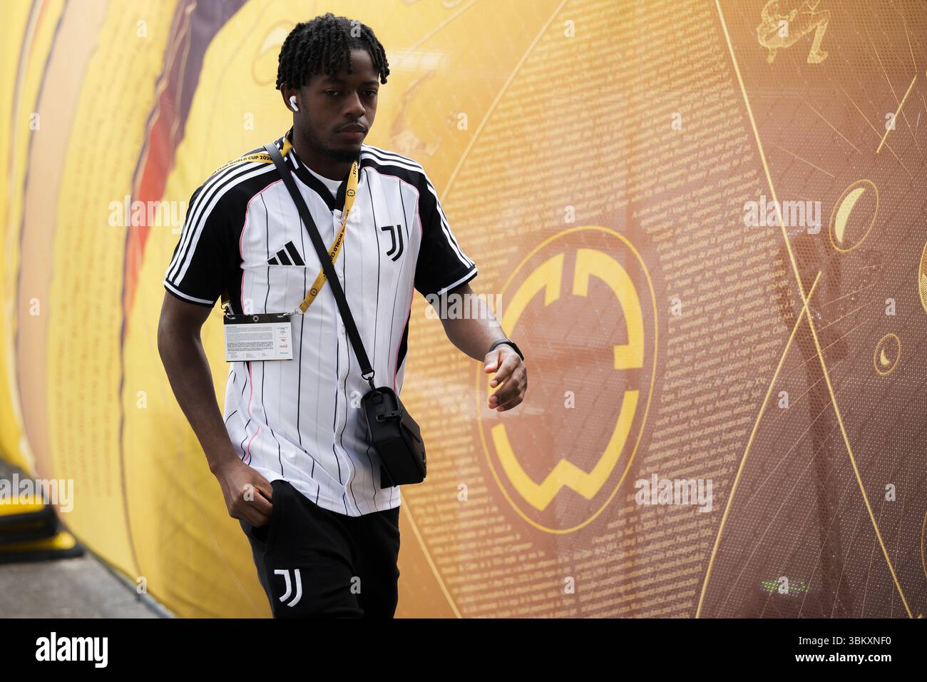Samuel Mbangula of Juventus FC arrives at the Lincoln Financial Field ...
