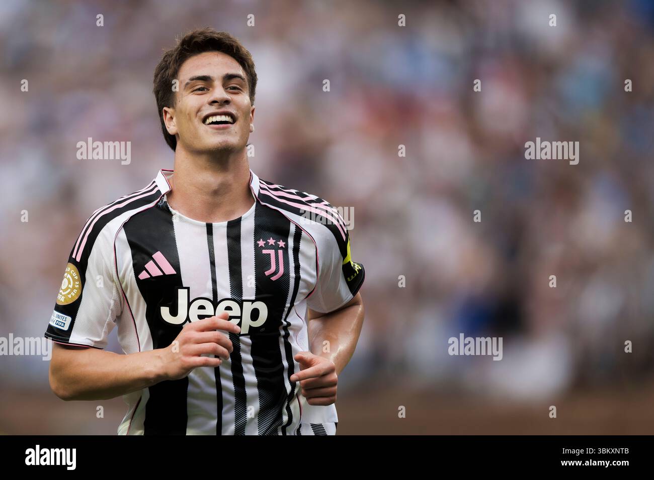 Kenan Yildiz of Juventus FC celebrates after scoring a goal during the ...