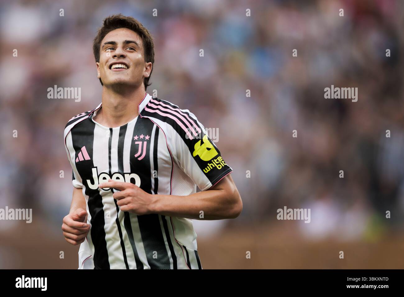 Kenan Yildiz of Juventus FC celebrates after scoring a goal during the ...