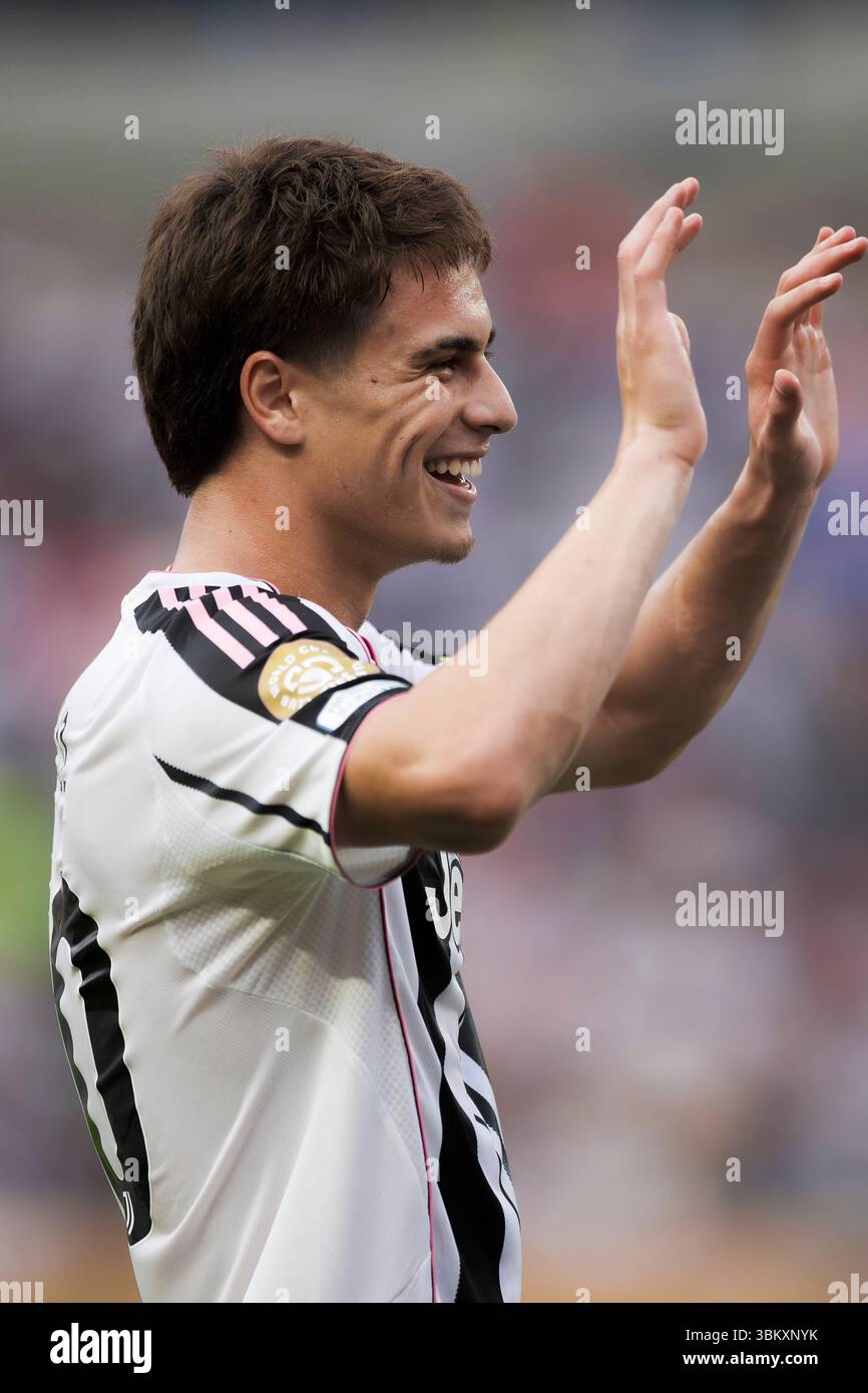 Kenan Yildiz of Juventus FC celebrates after scoring a goal during the ...