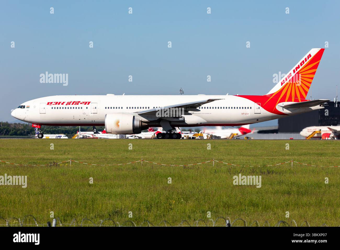 Vienna, Austria - May 2, 2025: Air India Boeing 777-200LR passenger ...