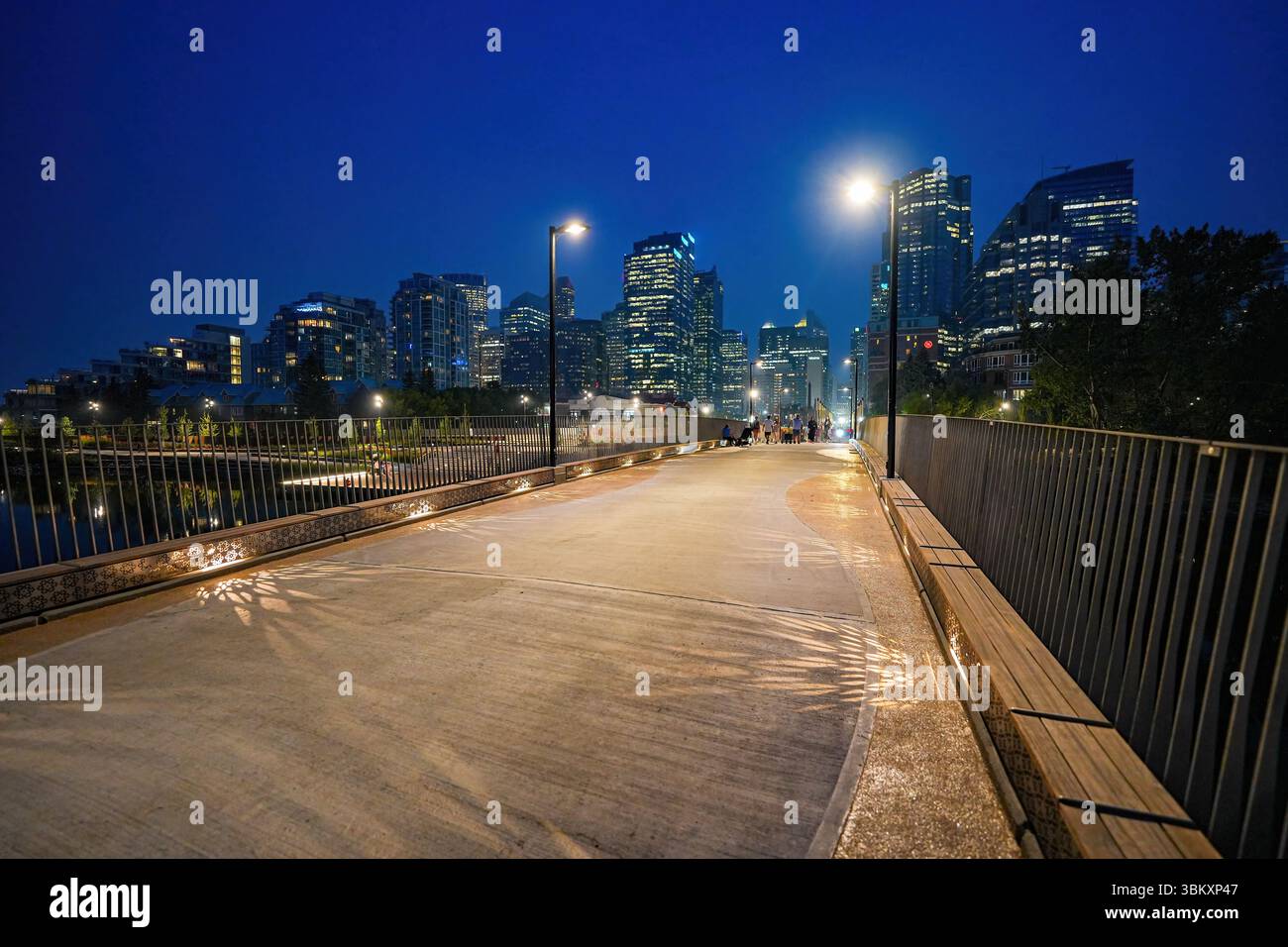 Jaipur Bridge crossing the Bow River from Prince's Island towards ...