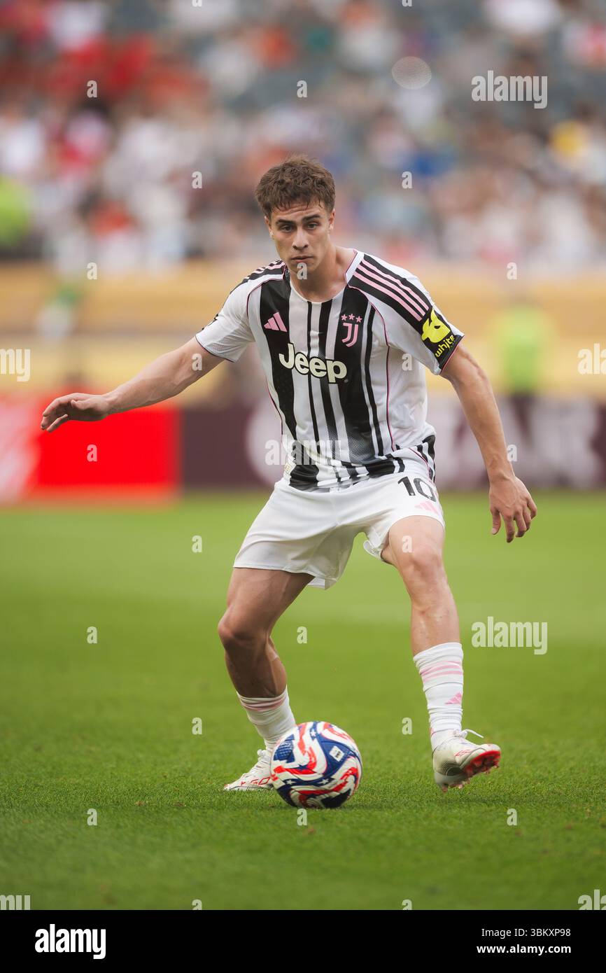 Kenan Yildiz of Juventus FC in action during the FIFA Club World Cup ...