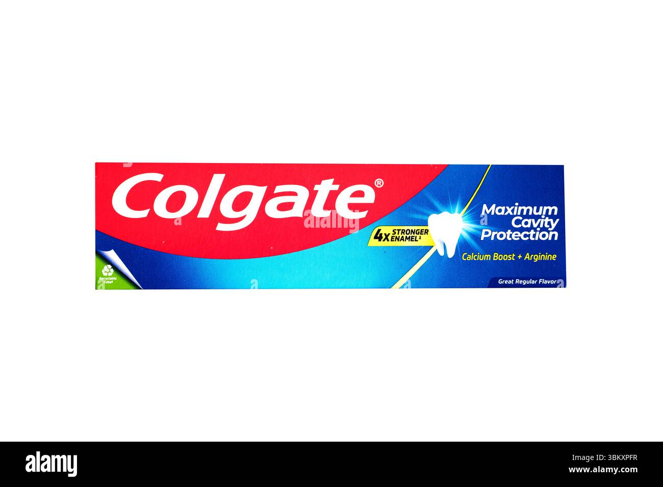 London UK, June23 2025, Colgate Maximum Cavity Protection Toothpaste ...