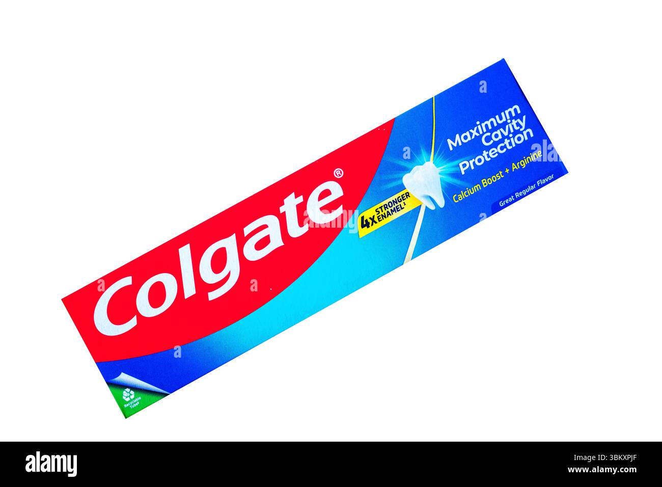 London UK, June23 2025, Colgate Maximum Cavity Protection Toothpaste ...