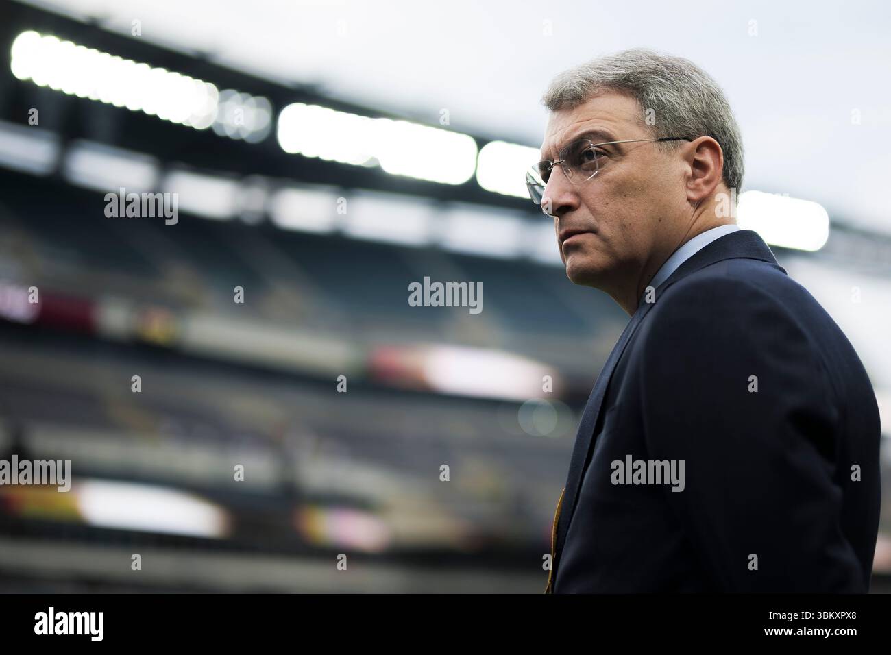 Damien Comolli looks on prior to the FIFA Club World Cup football match ...
