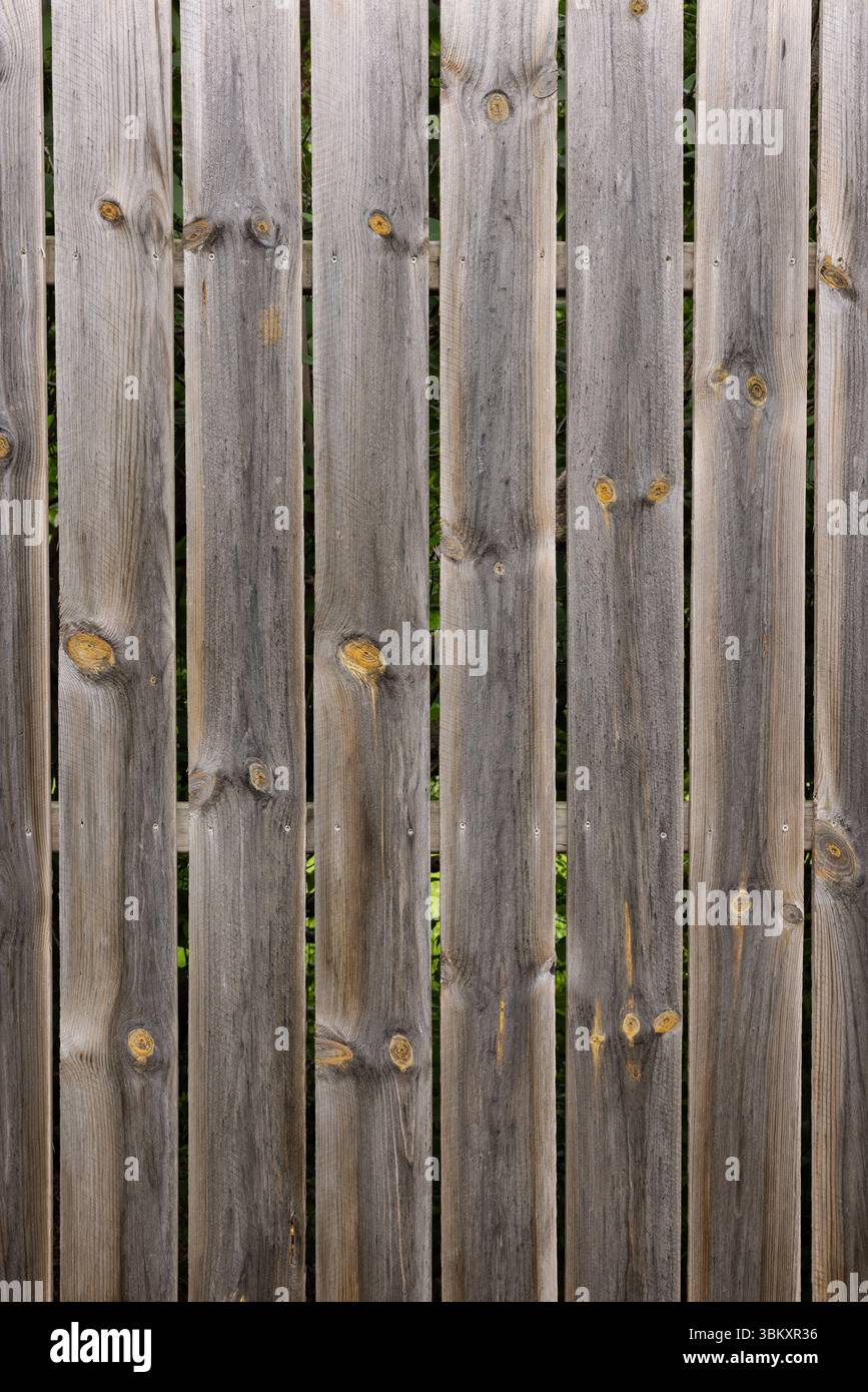 A Wood Privacy Fence Background Stock Photo - Alamy