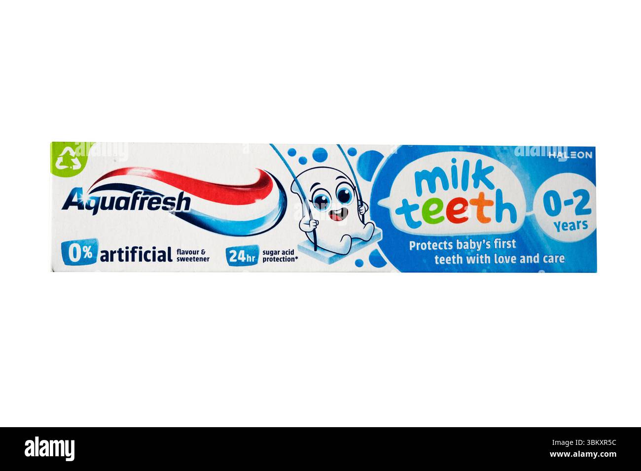London UK, June23 2025, Boxed Tube Of Aquafresh Milk Teeth Toothpaste ...