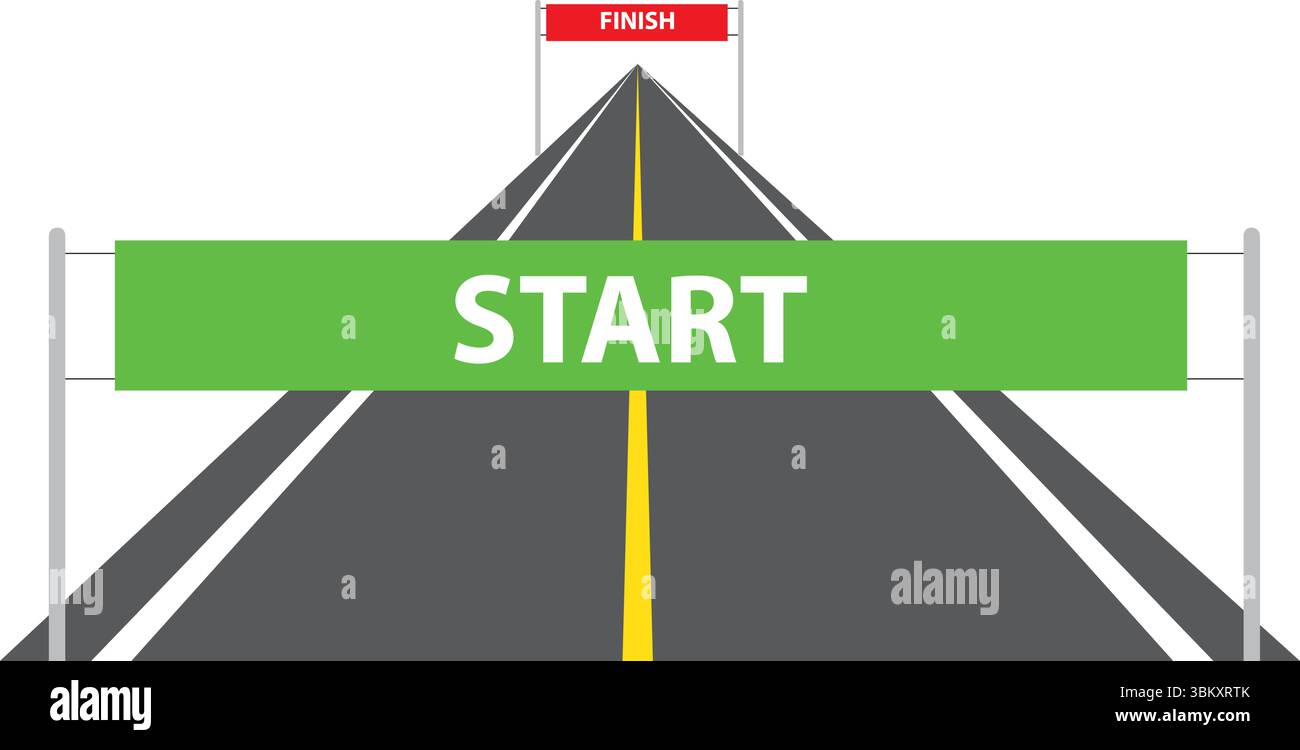 Map showing new location path Stock Vector Images - Alamy
