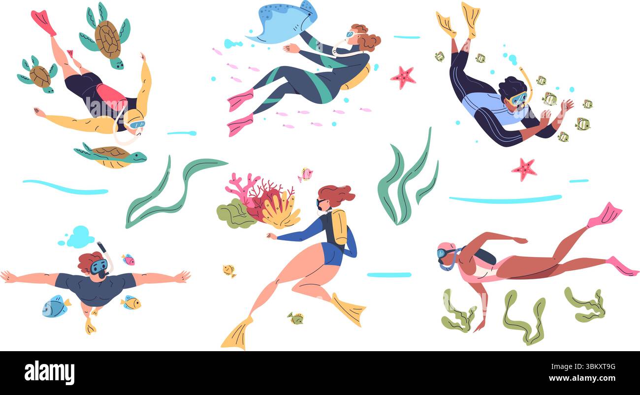 Female swimmer dive Stock Vector Images - Alamy