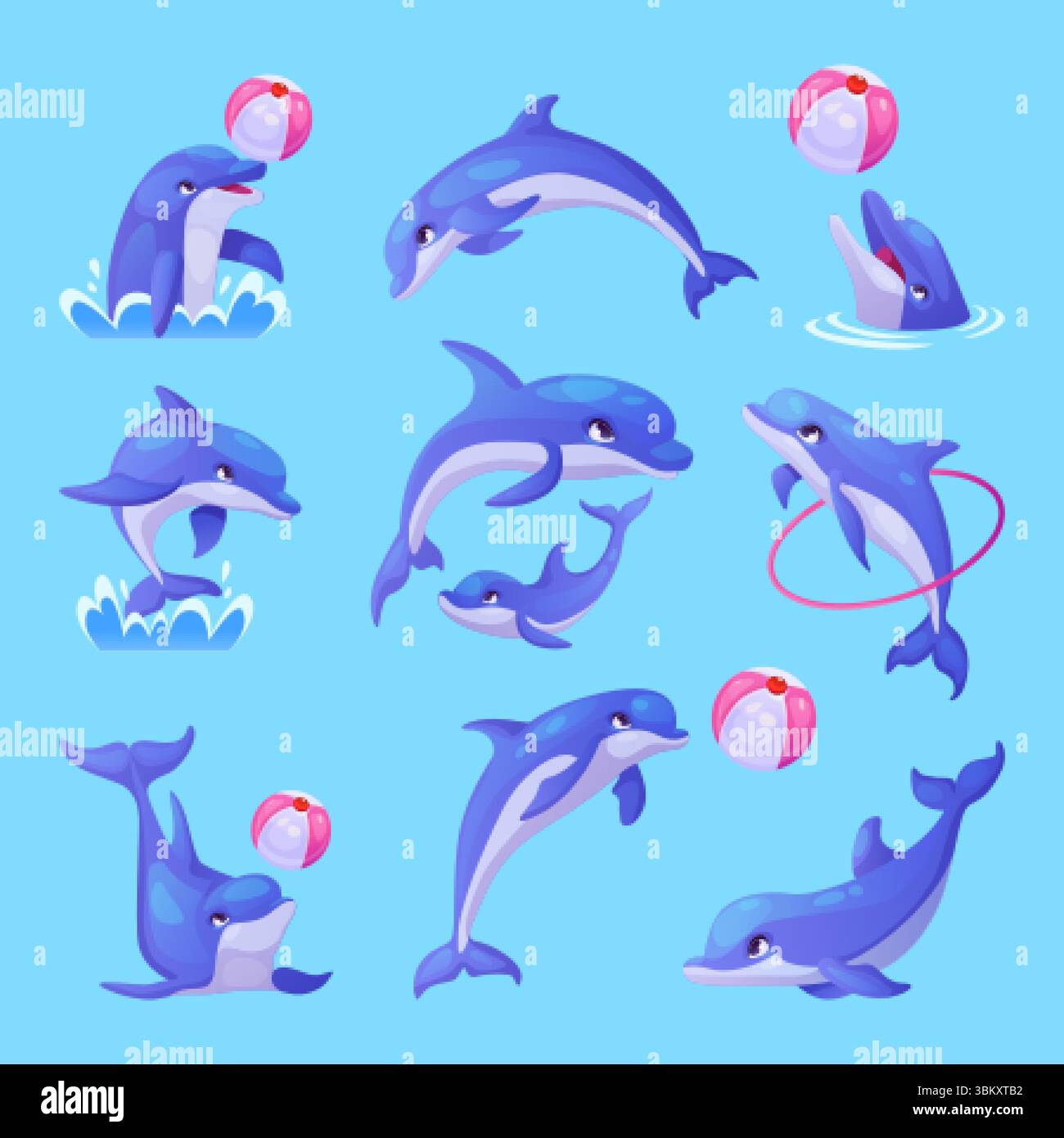 Summer water park under Stock Vector Images - Alamy