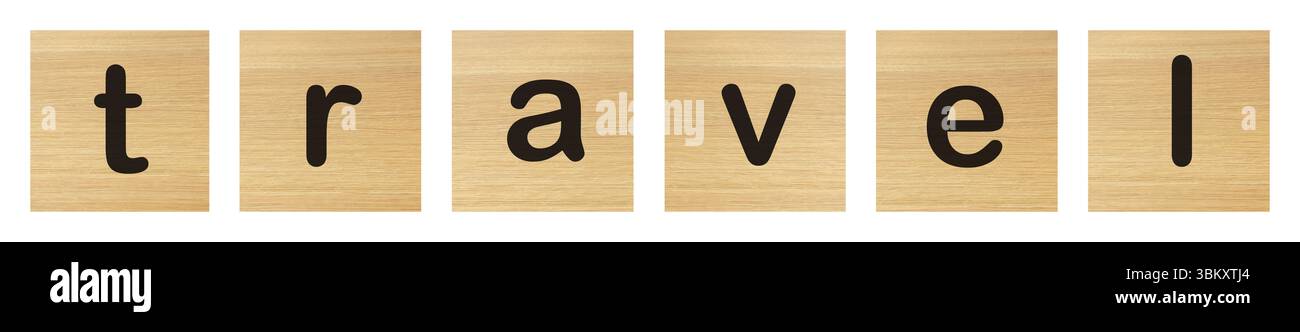 Wooden blocks symbol job Cut Out Stock Images & Pictures - Alamy