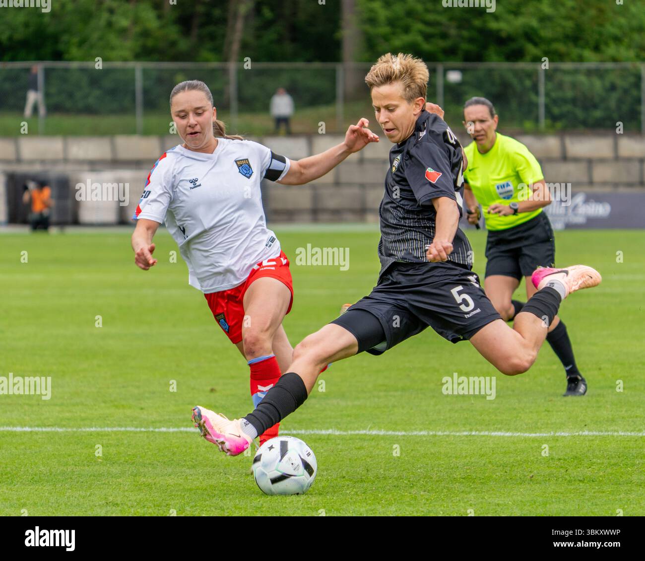 BURNABY, CANADA – JUNE 23, 2025: Vancouver Rise FC midfielder Quinn (#5 ...