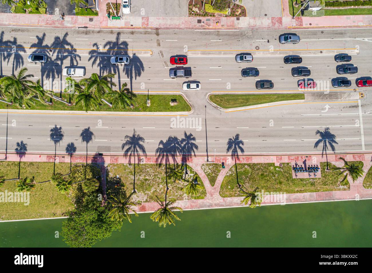 Driving north on collins avenue hi-res stock photography and images - Alamy