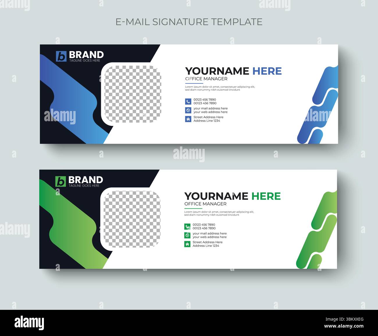 Multipurpose corporate creative and modern business email signature or ...