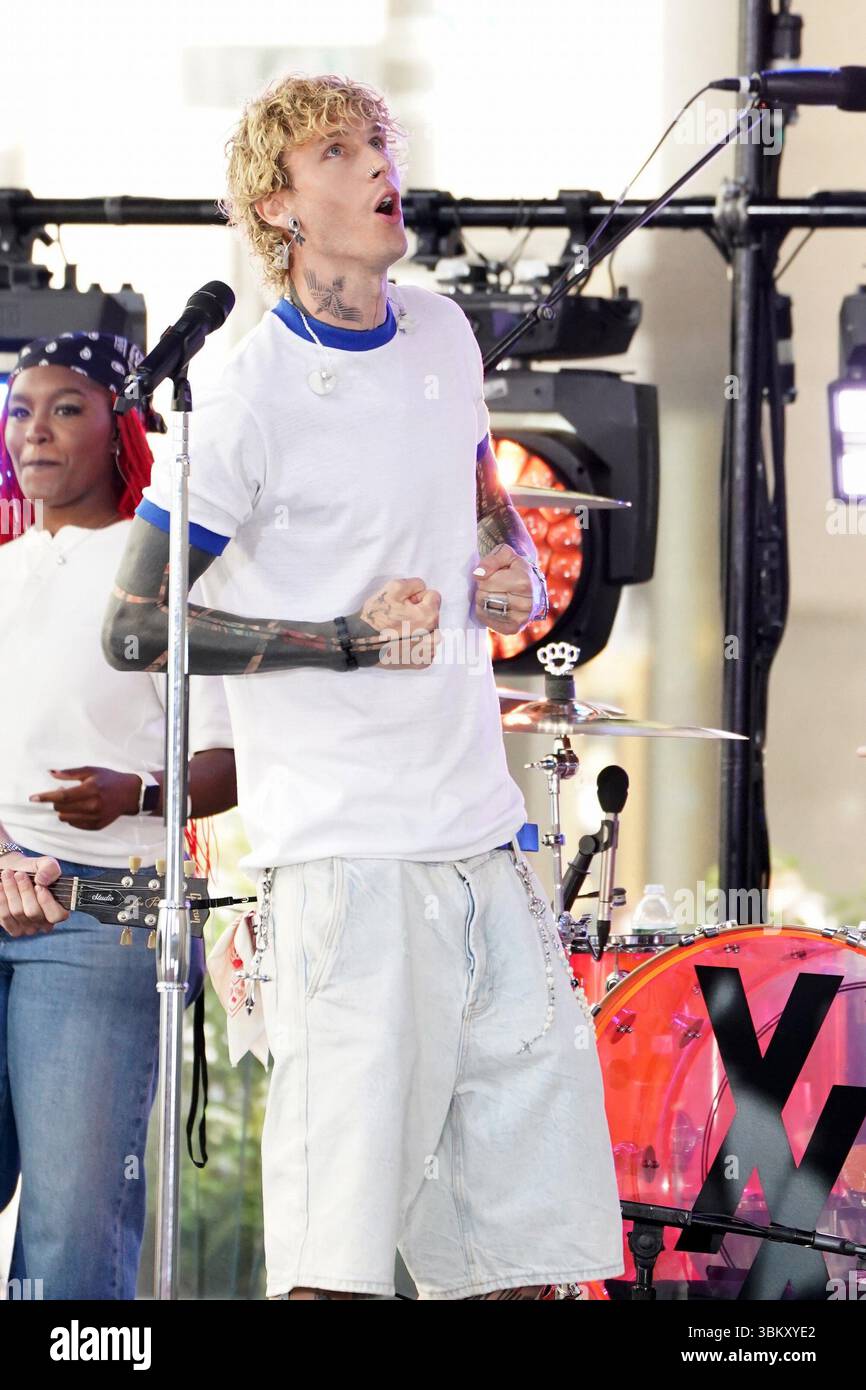 Ny. 20th June, 2025. Machine Gun Kelly on stage for NBC Today Show ...