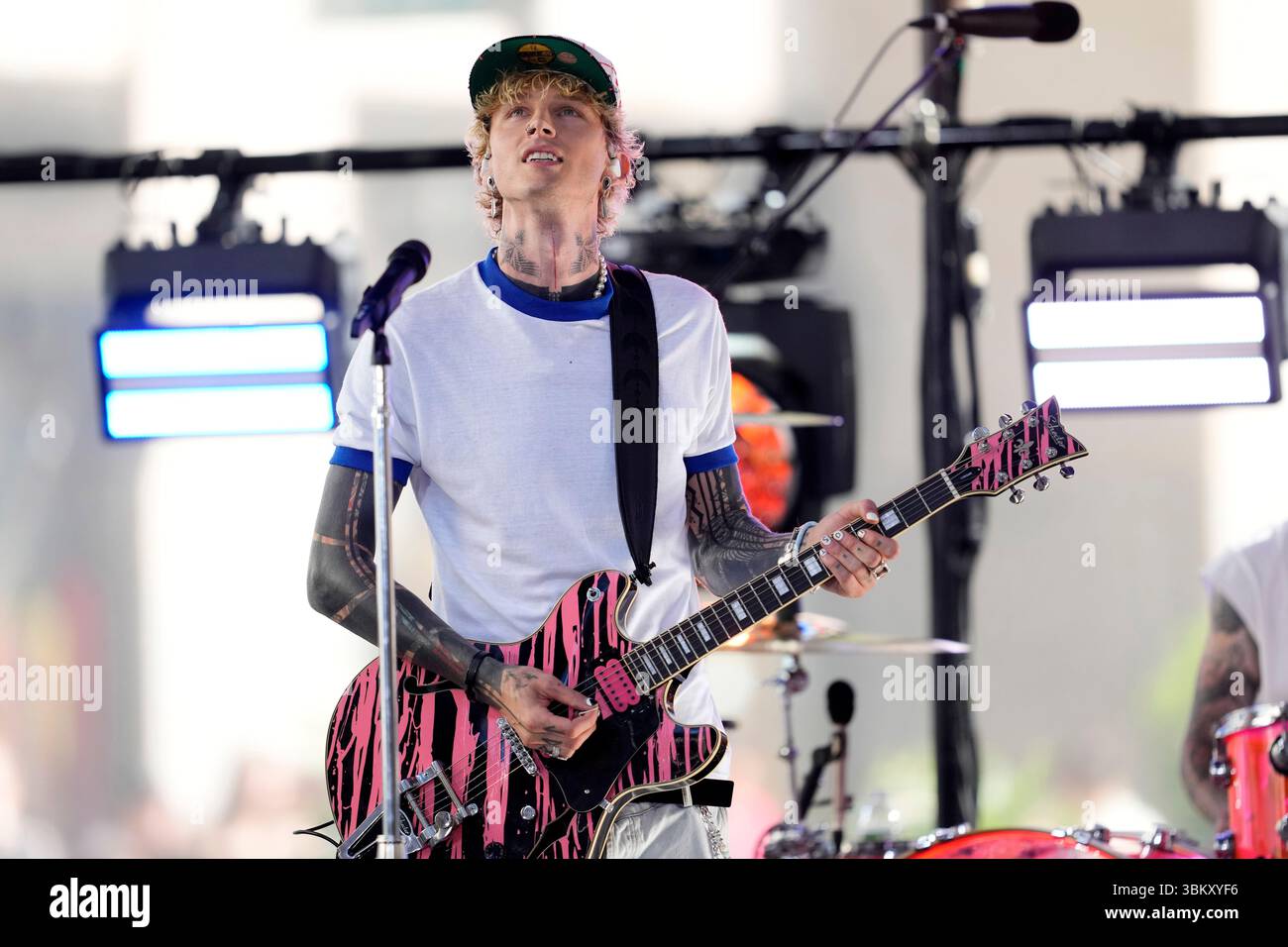 Machine Gun Kelly performs on NBC's Today show at Rockefeller Plaza on ...