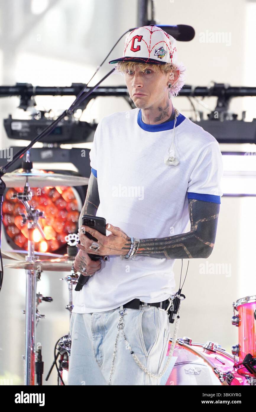 Ny. 20th June, 2025. Machine Gun Kelly on stage for NBC Today Show ...