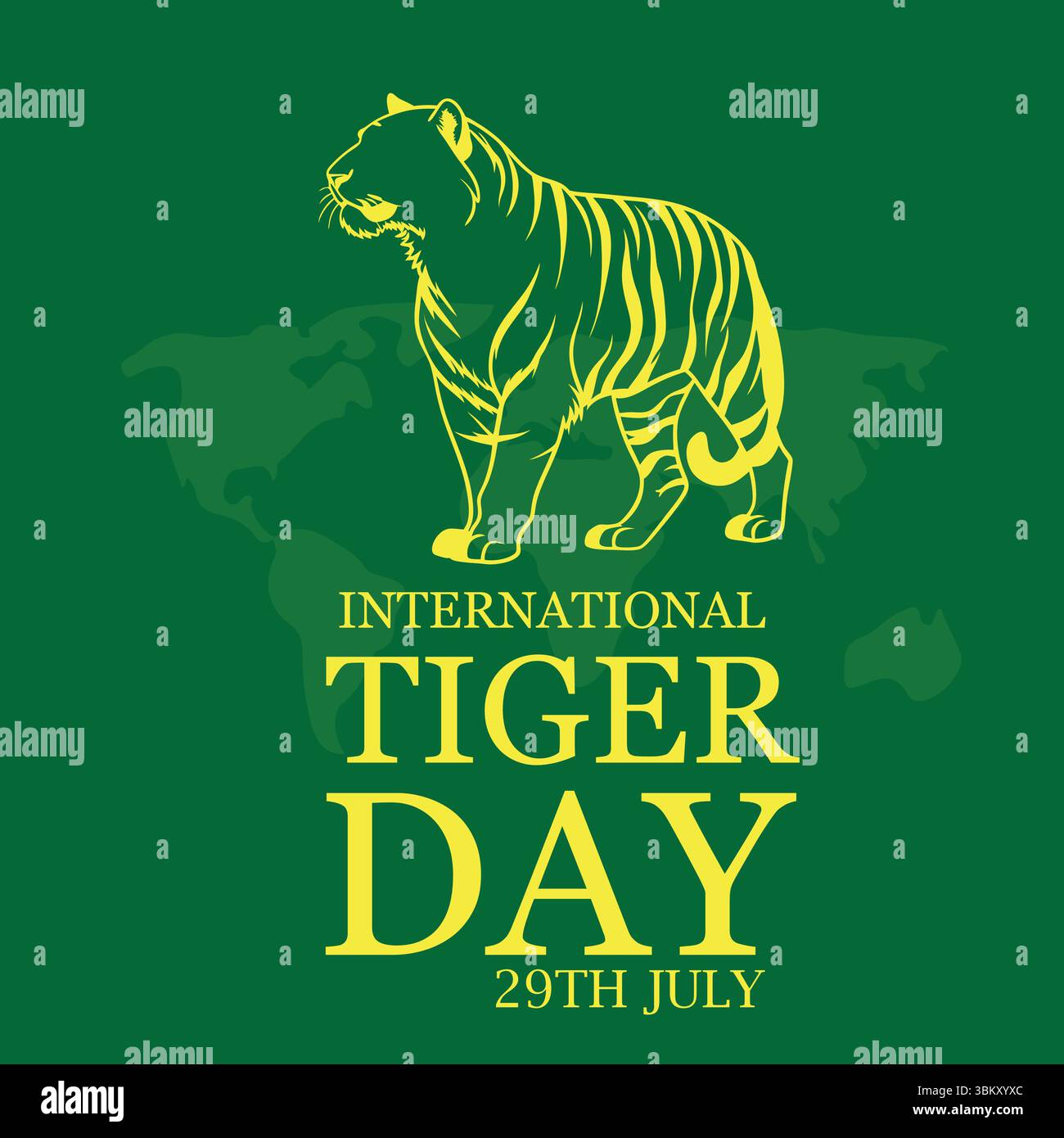 Global Wildlife Conservation Graphic for International Tiger Day Stock ...