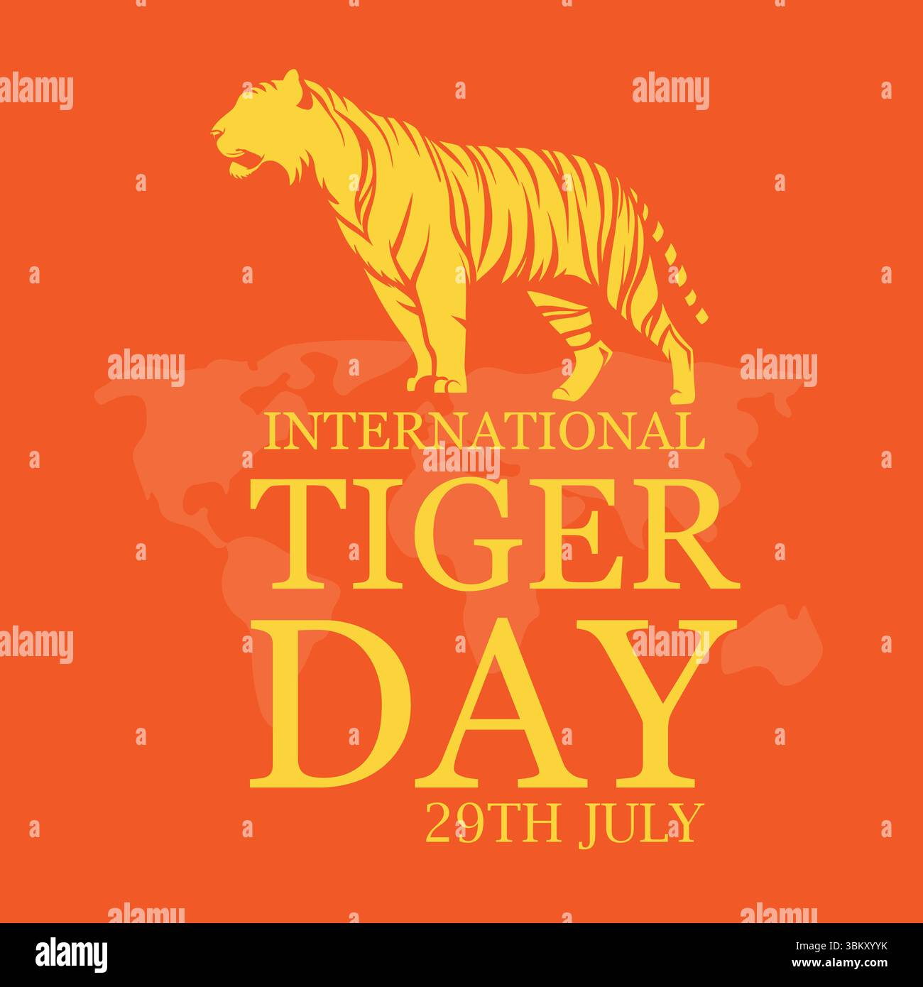 International Tiger Day Poster for Wildlife Awareness and Conservation ...