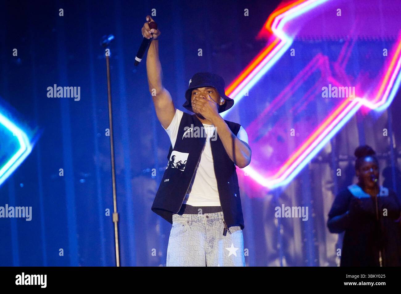 Chance The Rapper performs during the Summer Smash Music Festival on ...