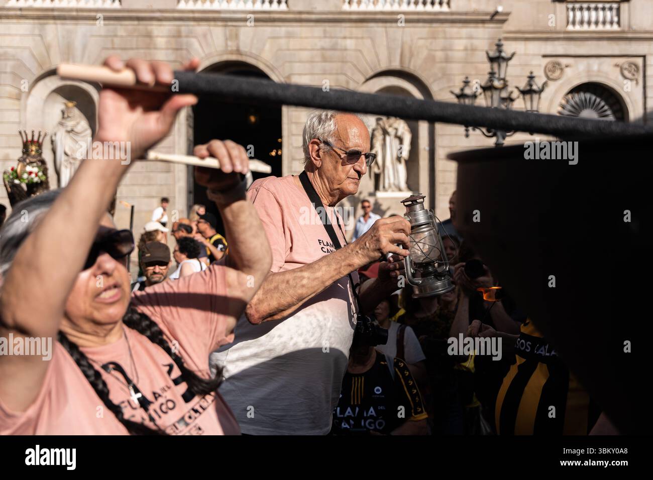 Barcelona, Barcelona, Spain. 23rd June, 2025. Barcelona celebrates St ...