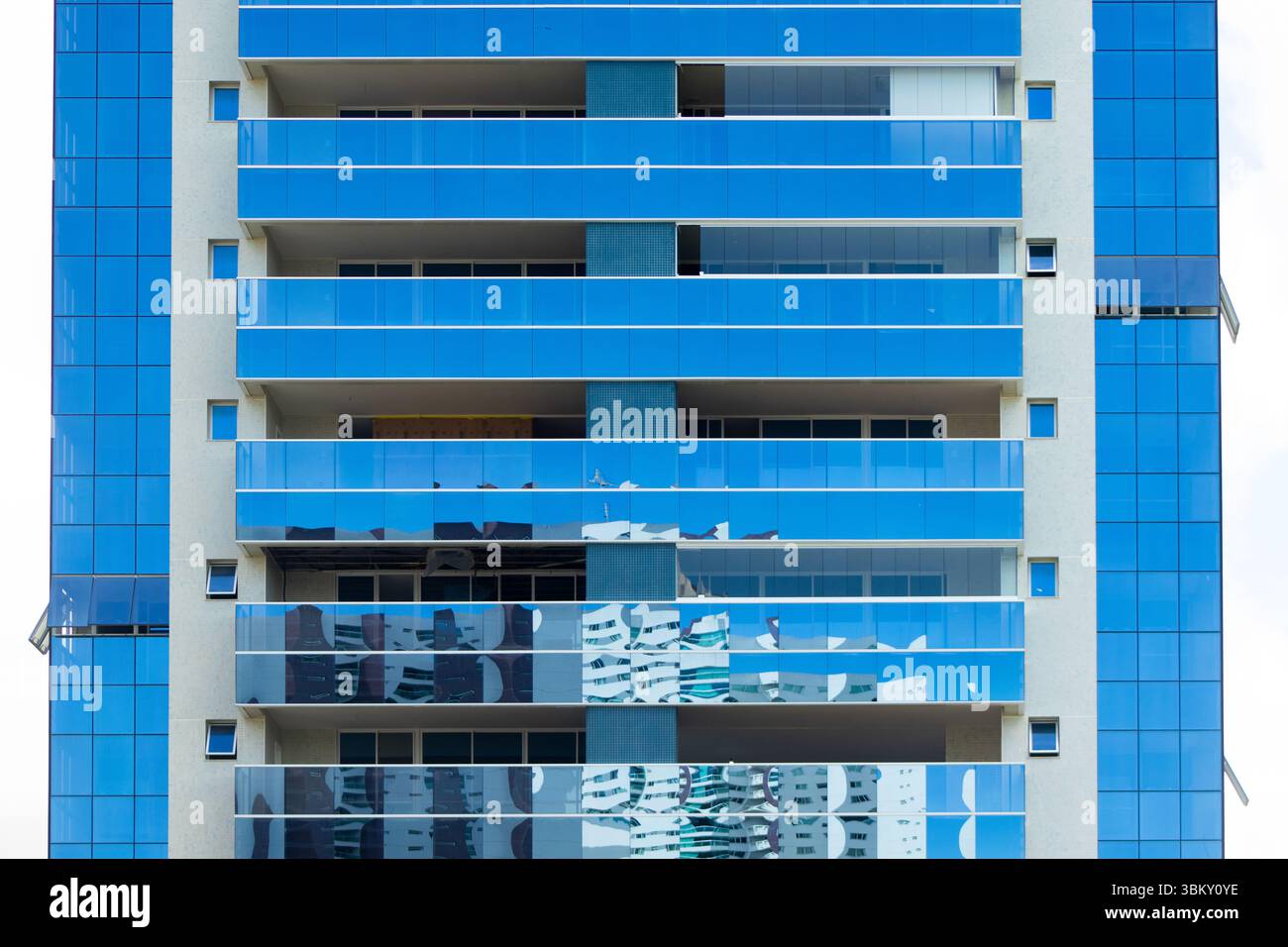 Architectural reflections in a modern glass facade Stock Photo - Alamy