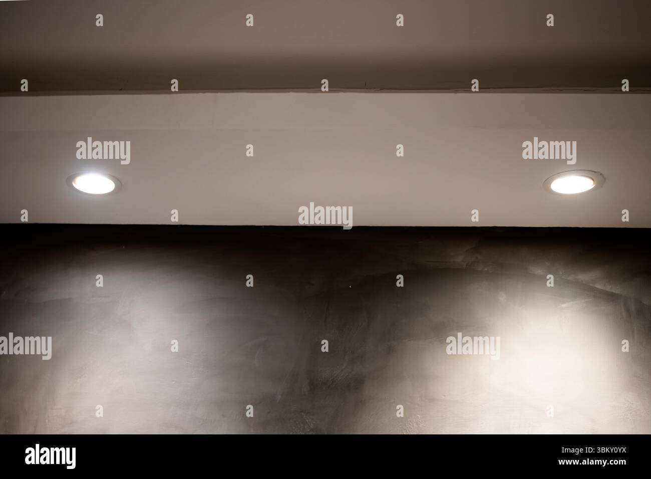 Led spotlight embedded in plaster Stock Photo - Alamy