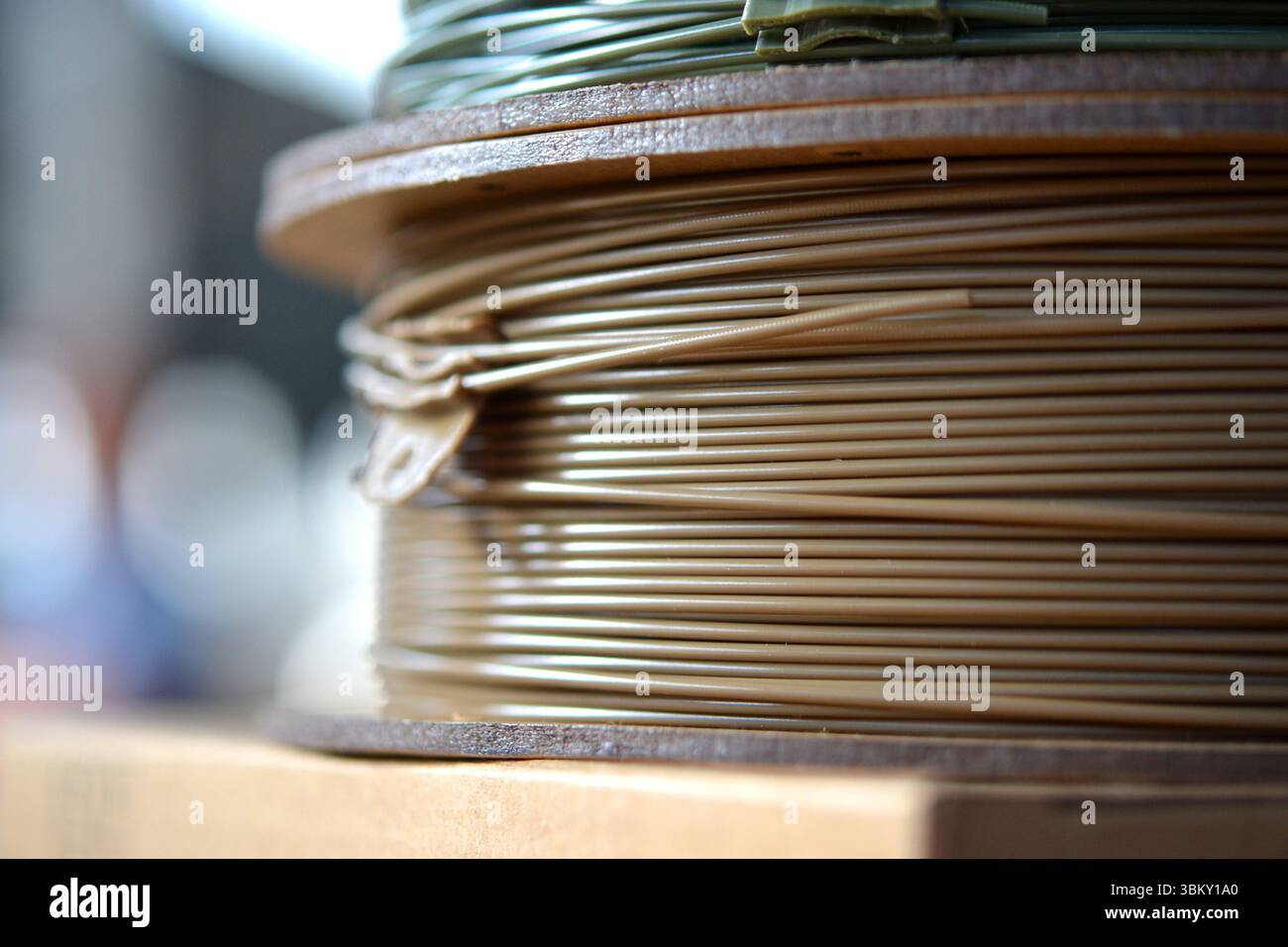 Plastic wire for 3d printer. Spools of plastic threads for printing on ...