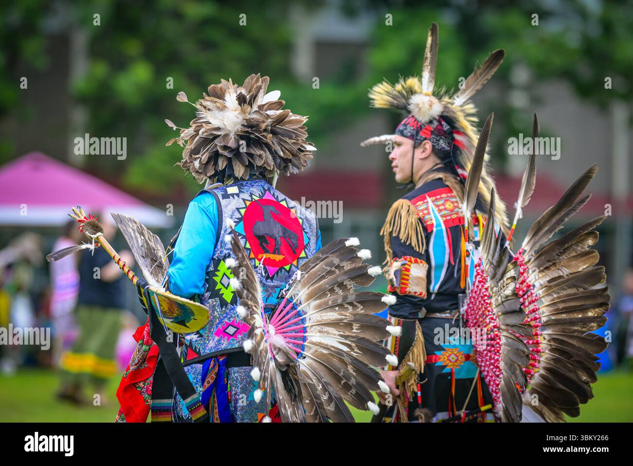 Pow Wow Dancers, National Indigenous Peoples Day, Vancouver, British ...