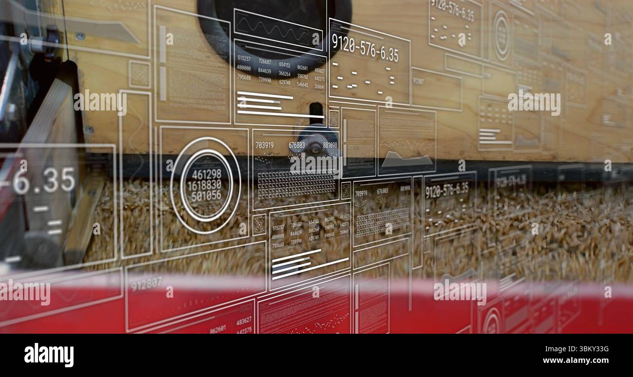 Displaying train wheel assembly being inspected on steel rails, with ...