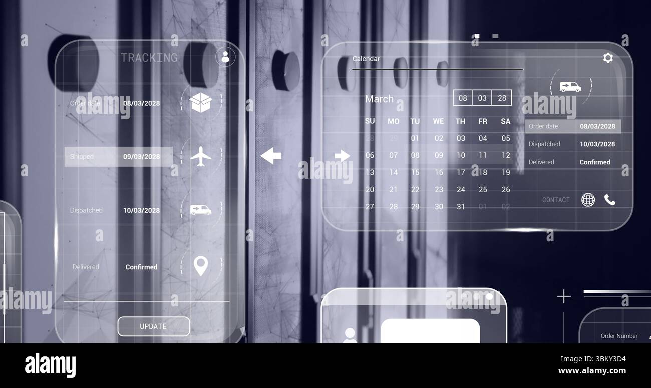 Displaying translucent ui panel hi-res stock photography and images - Alamy