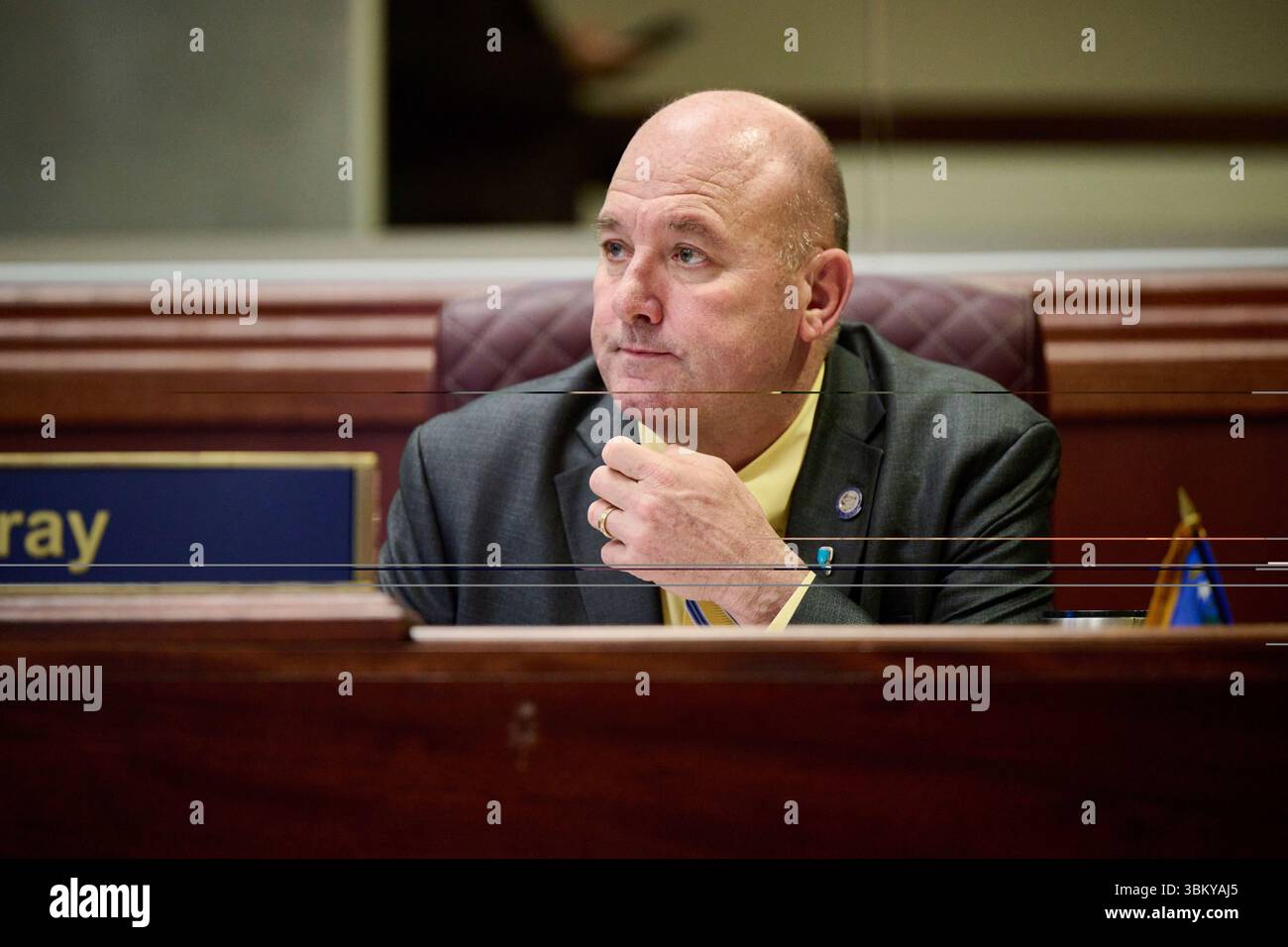 Nevada state Rep. Ken Gray, R-Dayton, works at the Nevada state ...