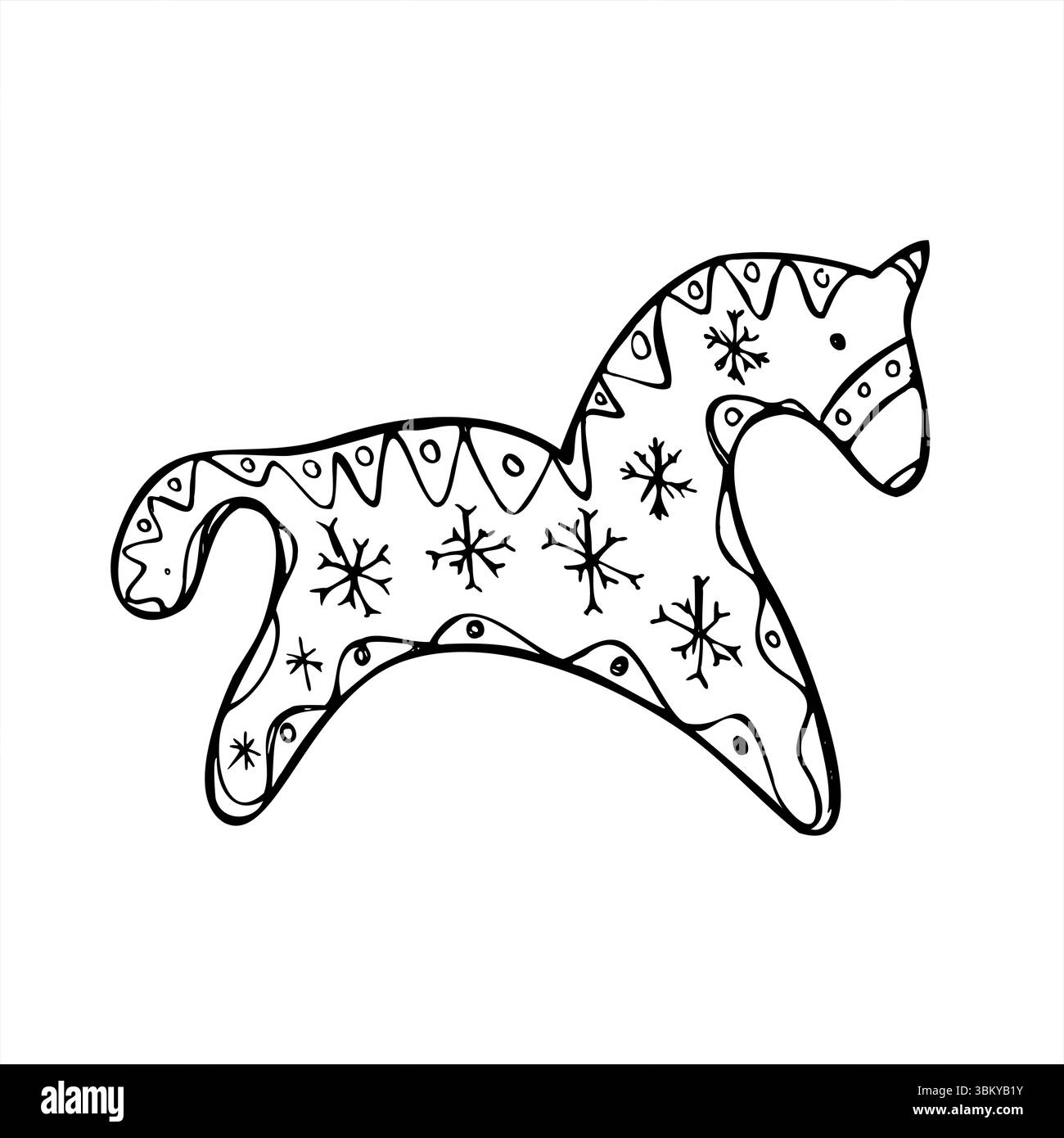 Christmas decoration wooden toy Black and White Stock Photos & Images - Alamy