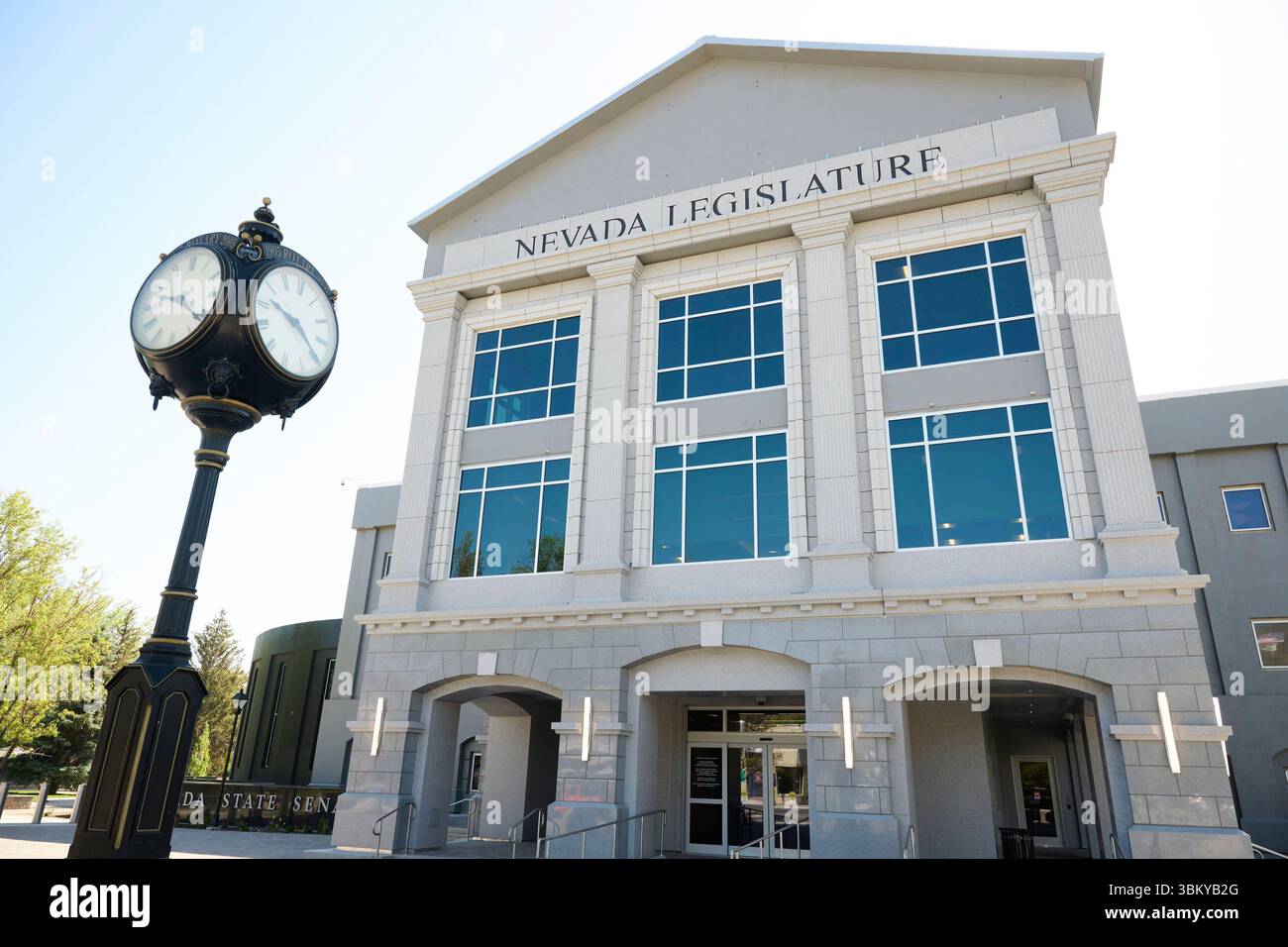 The Nevada state Legislature is seen on Friday, May 30, 2025, Carson ...